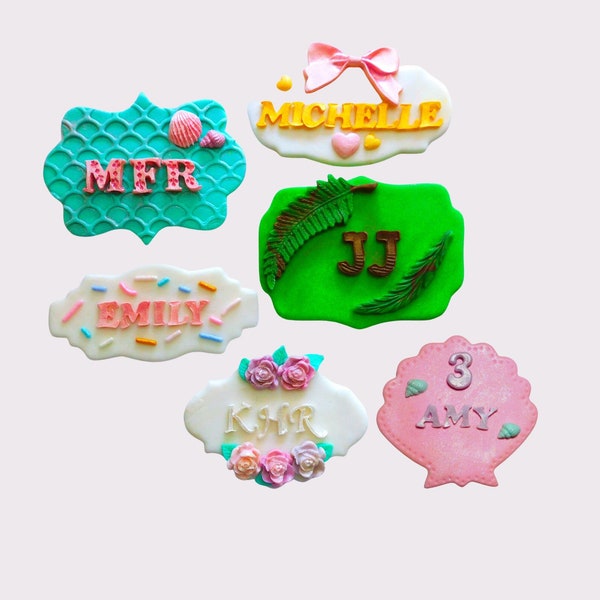 Name Plate for Cake - Etsy