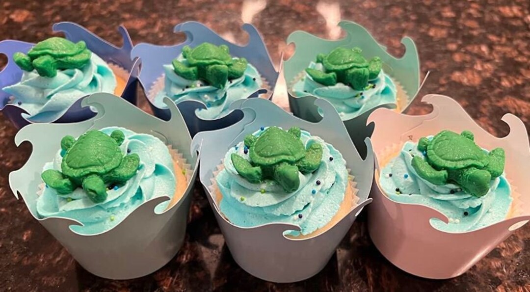 Fondant Sea Turtles/mermaid Party/sugar Turtles/beach Wedding/ocean ...