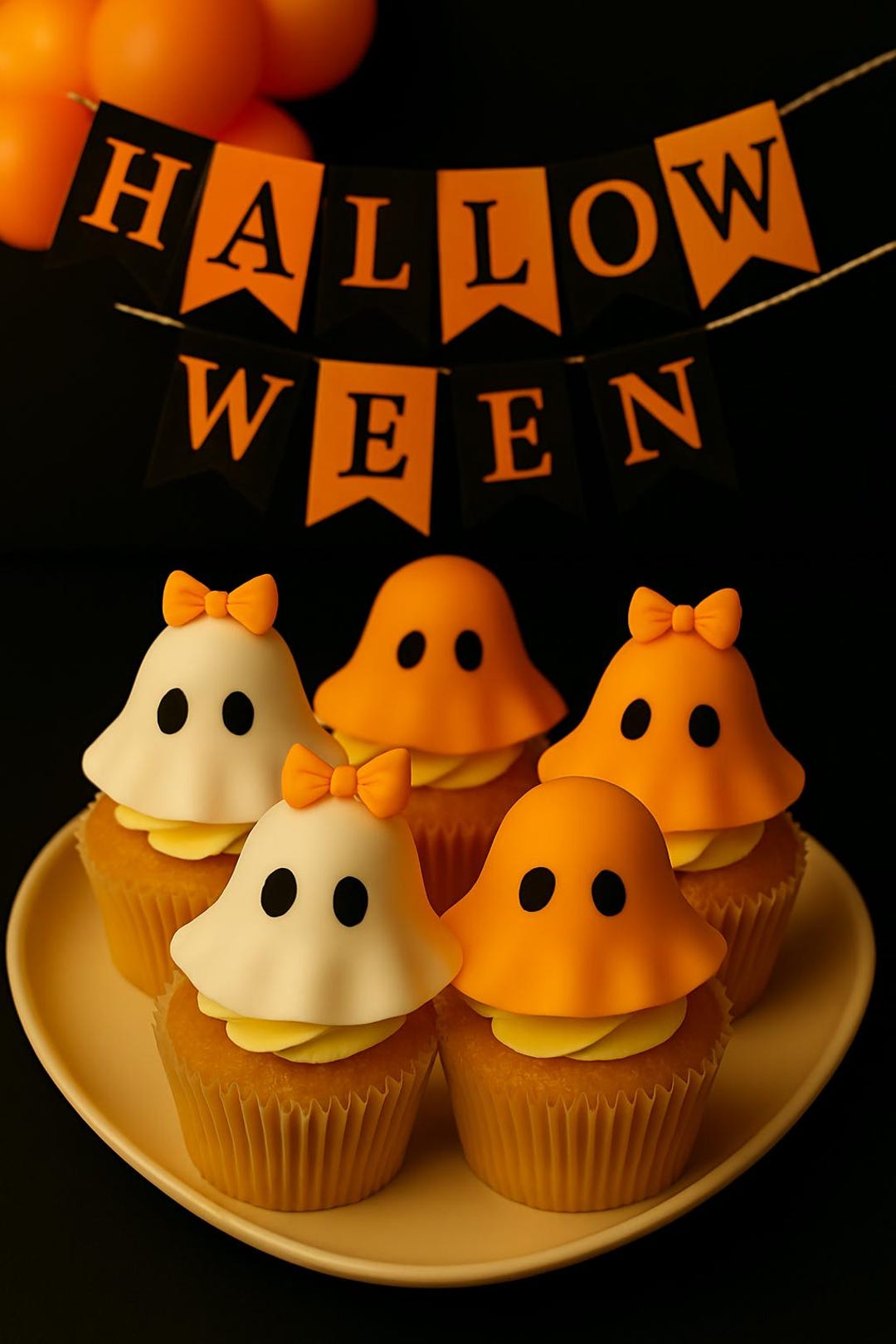 Ghosts Toppers | Edible Halloween Toppers | October Birthday | Little ...