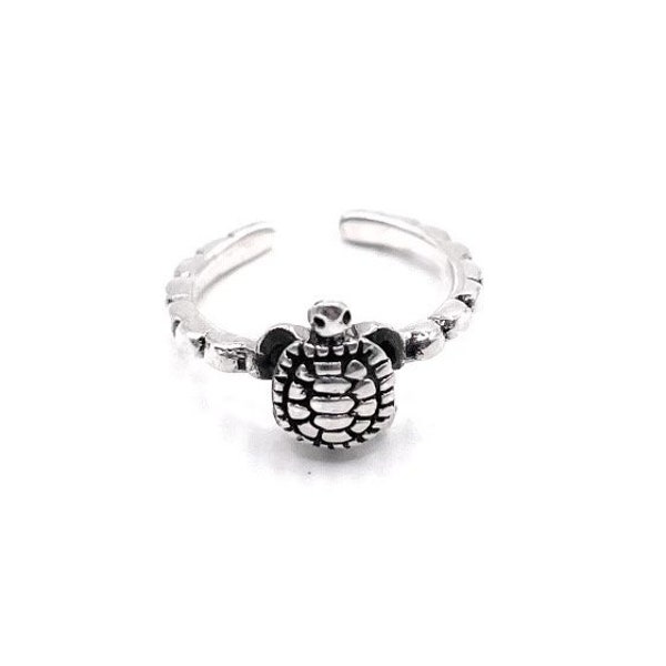 Turtle Toe Ring - Etsy