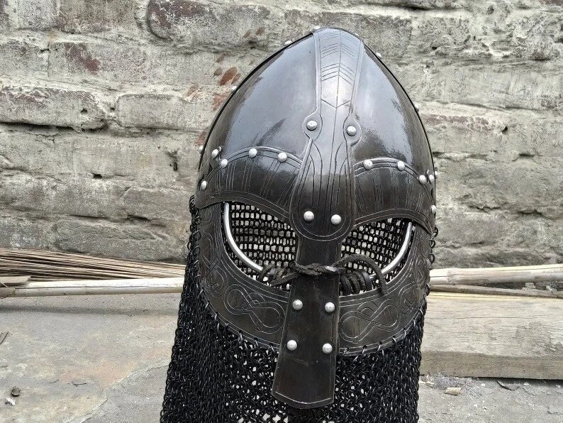Medieval Viking Warrior Helmet Battle Ready Norman Helmet Hand Forged Steel Helmet With ...