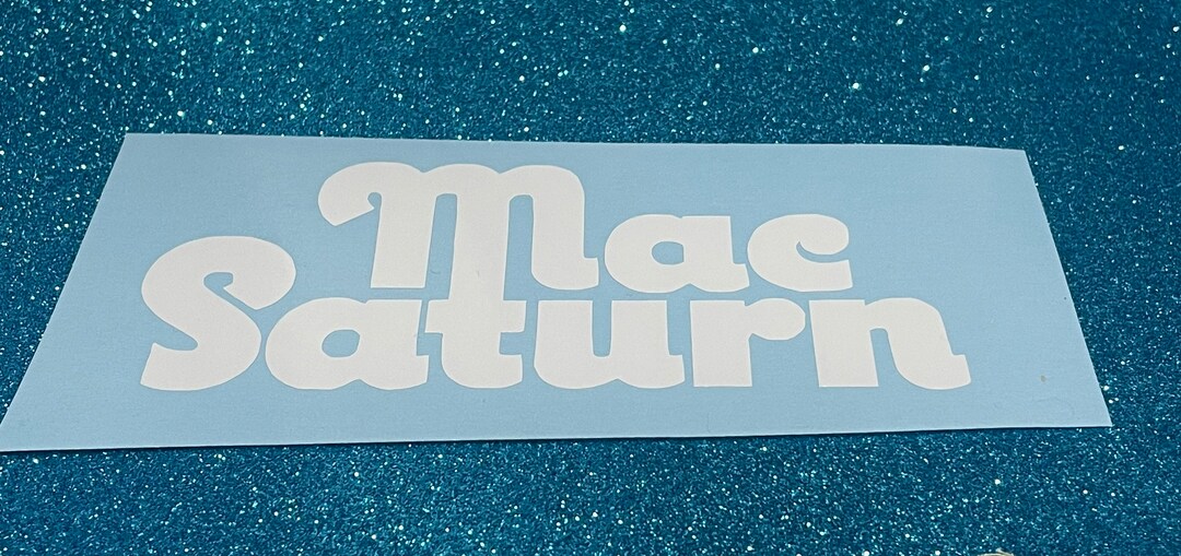 Mac Saturn Decal - Etsy