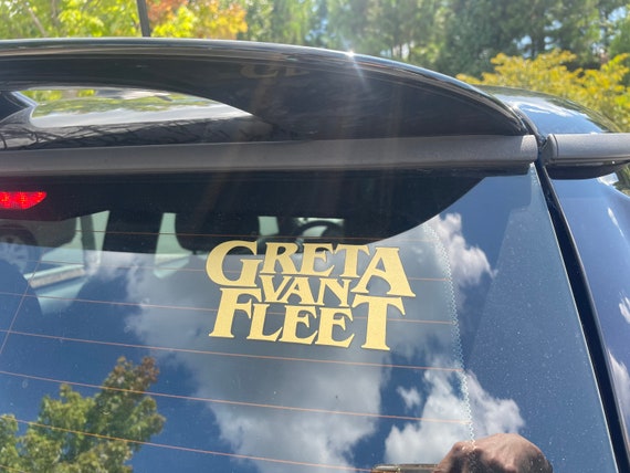 Greta Van Fleet Inspired Gold Decal - Etsy
