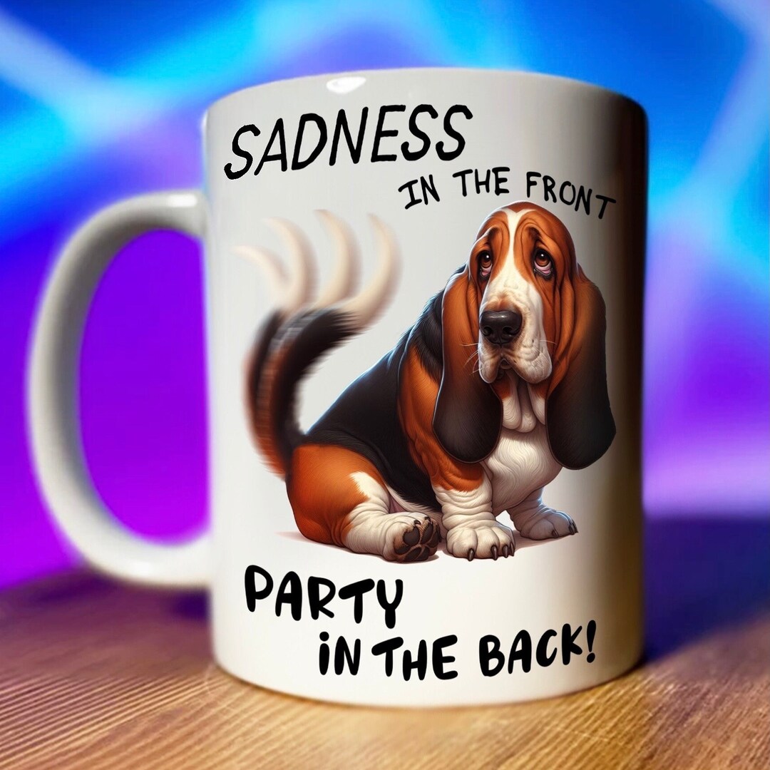 Basset Hound Mug // Funny Meme Mug // Meme Mug // Dog Meme // Funny Dog ...