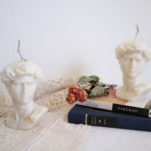 LARGE Bust Candle, David Candles, Venues Candle, Renaissance Venus ...
