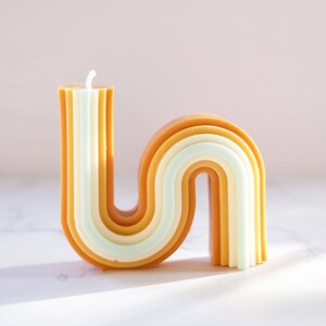 S Shaped Abstract Candle | Aesthetic Candle | Geometric Candle ...