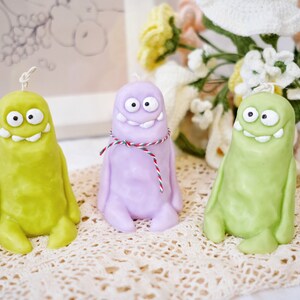 Monster Candle| Funky Room Decor | Unique Candle| Weird Candles ...