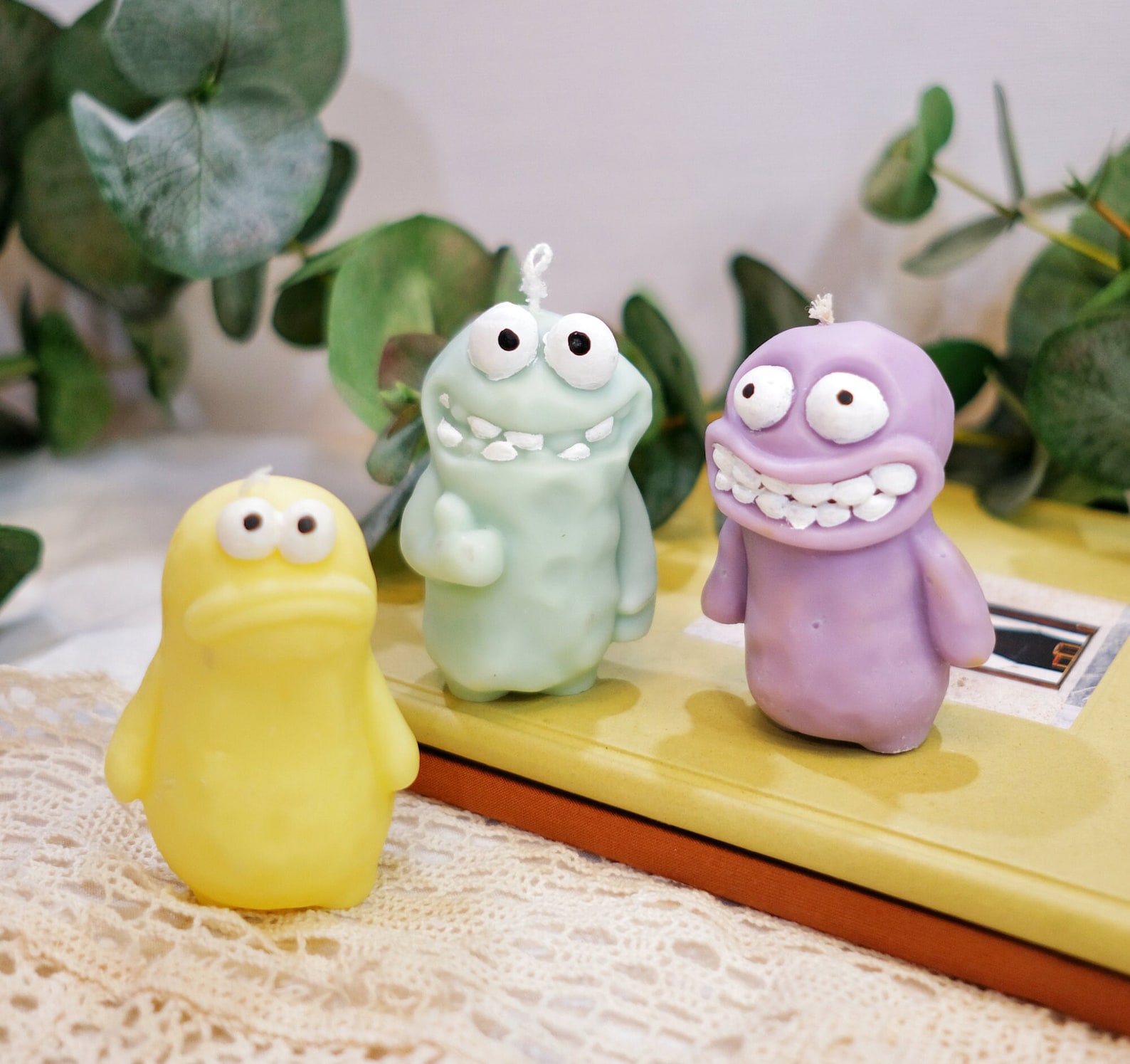 Little Monster Candle| Funky Room Decor | Unique Candle| Weird Candles ...
