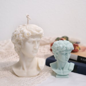 LARGE Bust Candle, David Candles, Venues Candle, Renaissance Venus ...