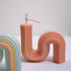S Shaped Abstract Candle | Aesthetic Candle | Geometric Candle ...