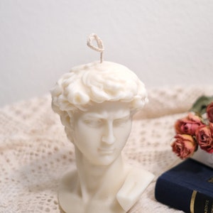 LARGE Bust Candle, David Candles, Venues Candle, Renaissance Venus ...