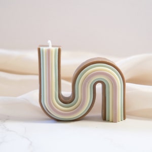 S Shaped Abstract Candle | Aesthetic Candle | Geometric Candle ...