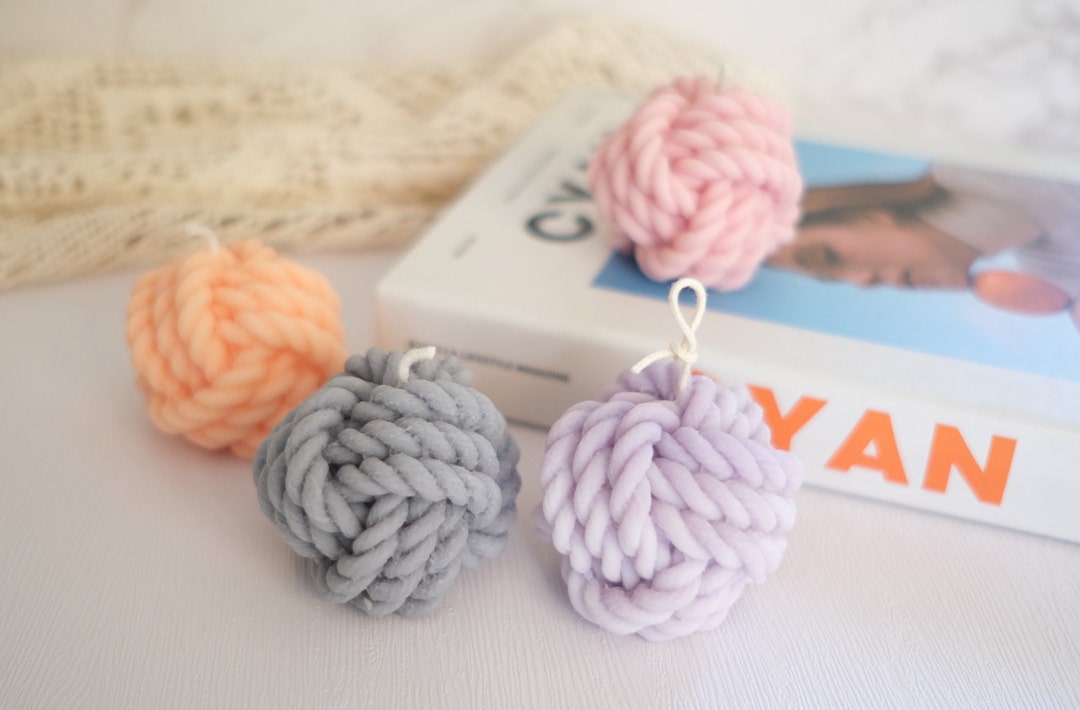 Yarn Candle - Cozy Aesthetic Home Decor Scented Hand Poured Candle ...