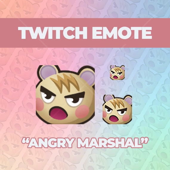 WTF Angry Marshal Emote Animal Crossing Twitch/discord - Etsy