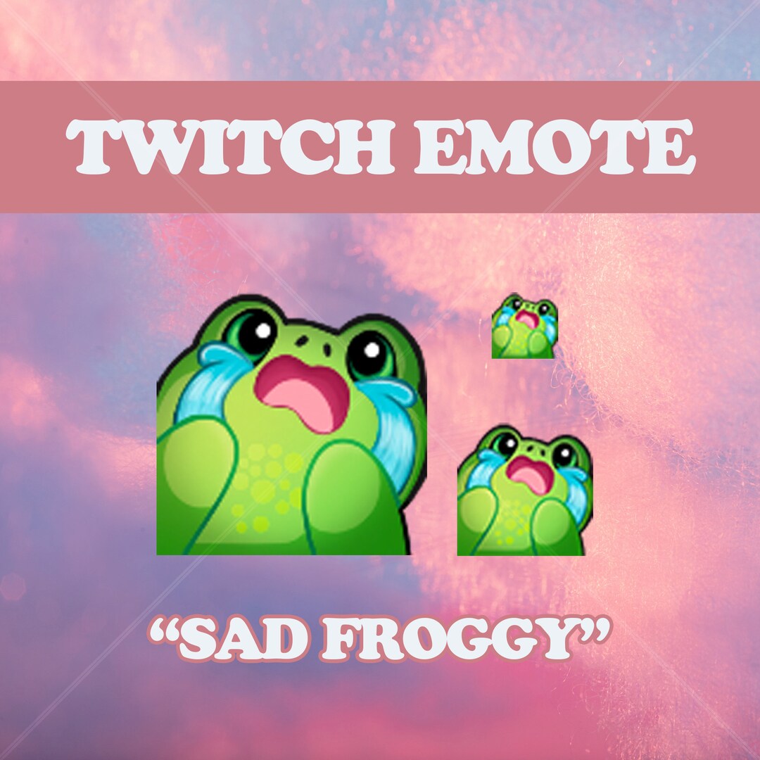 Crying Frog Sad Emote - Twitch / Youtube / Discord Emote for Streamers ...