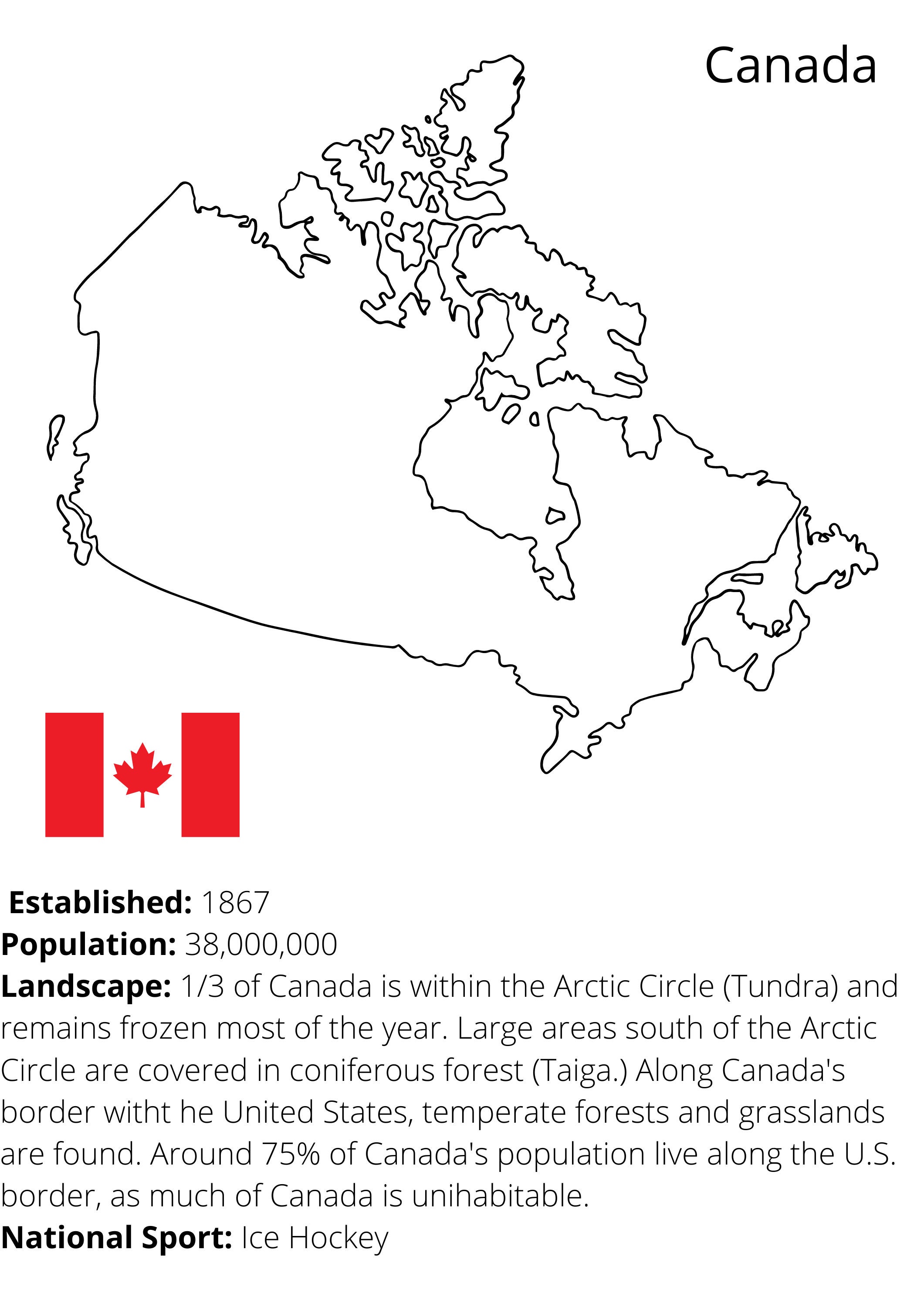 9 Pages- North and Central America Color Sheets - Etsy