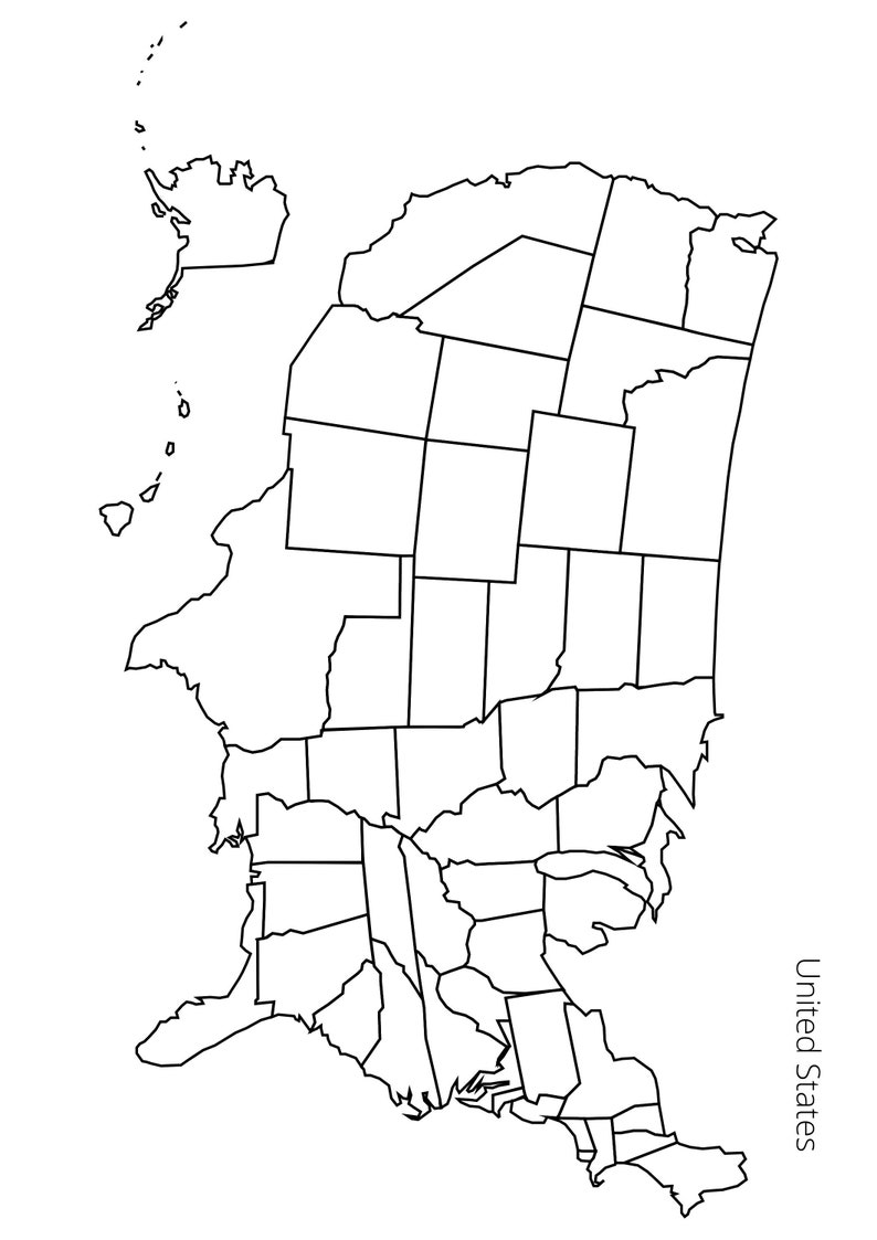 9 Pages- North and Central America Color Sheets - Etsy