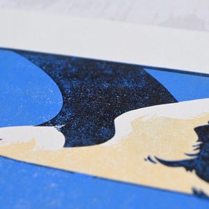 Swallow-tailed Kite - Limited Edition Linocut Print - Gifts for Bird ...