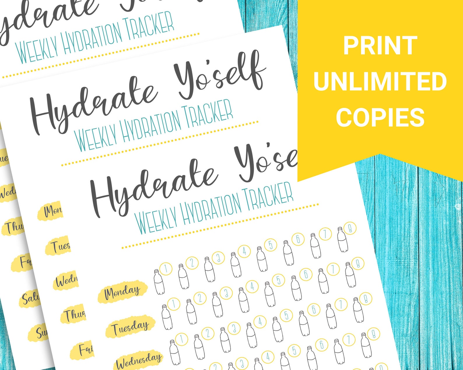 Water Habit Tracker Printable | Monthly Habit Tracker Template ...
