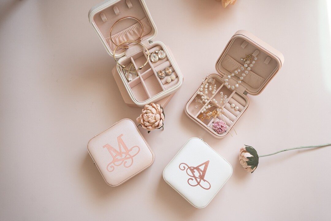 Custom Initial Jewellery Box | Bridesmaid Proposal | Custom Jewelry Box ...