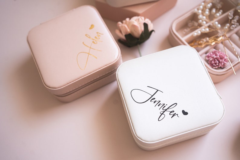 Custom Initial Jewellery Box Bridesmaid Proposal Custom - Etsy