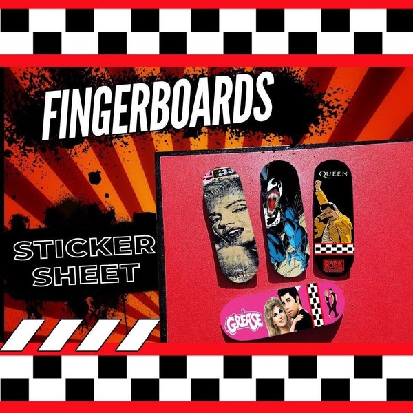 Fingerboard Stickers - Etsy