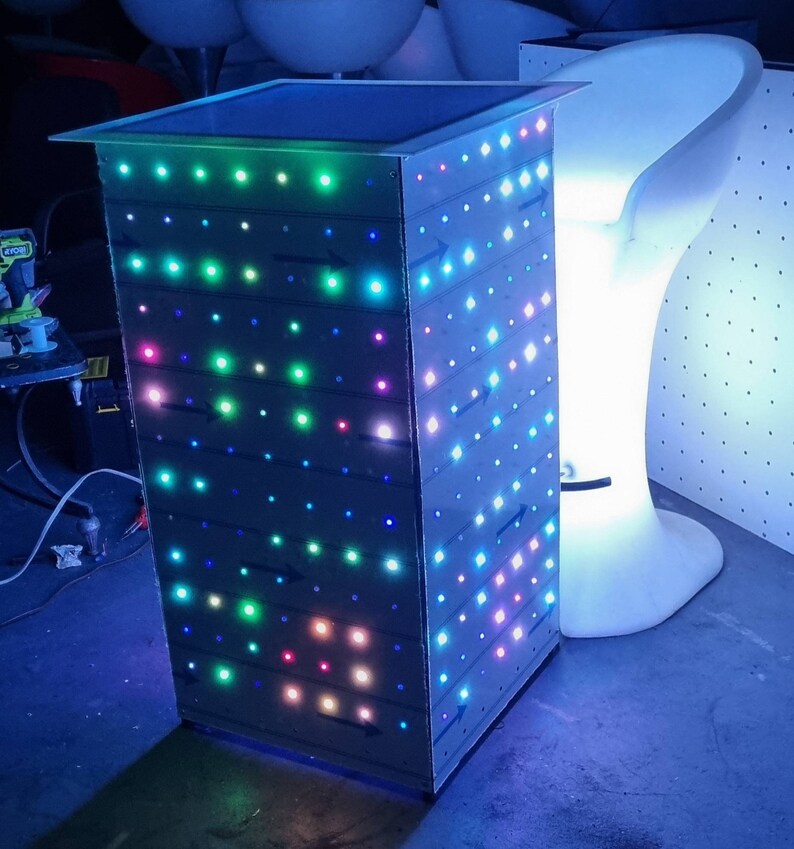 Led Programable Bar Table - Etsy