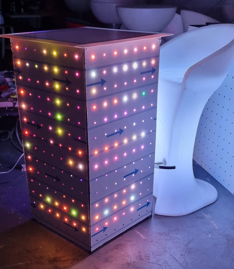 Led Programable Bar Table - Etsy