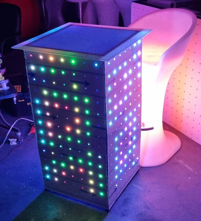 Led Programable Bar Table - Etsy