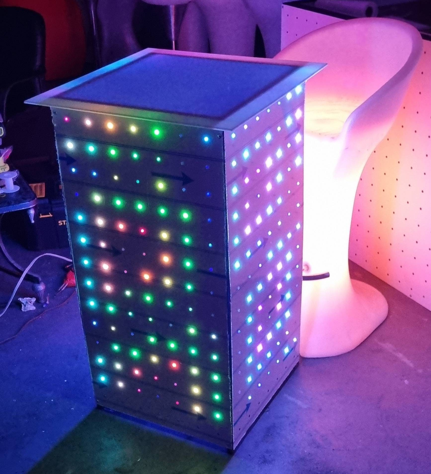 Led Programable Bar Table - Etsy