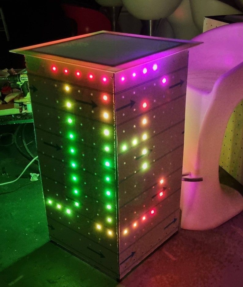 Led Programable Bar Table - Etsy