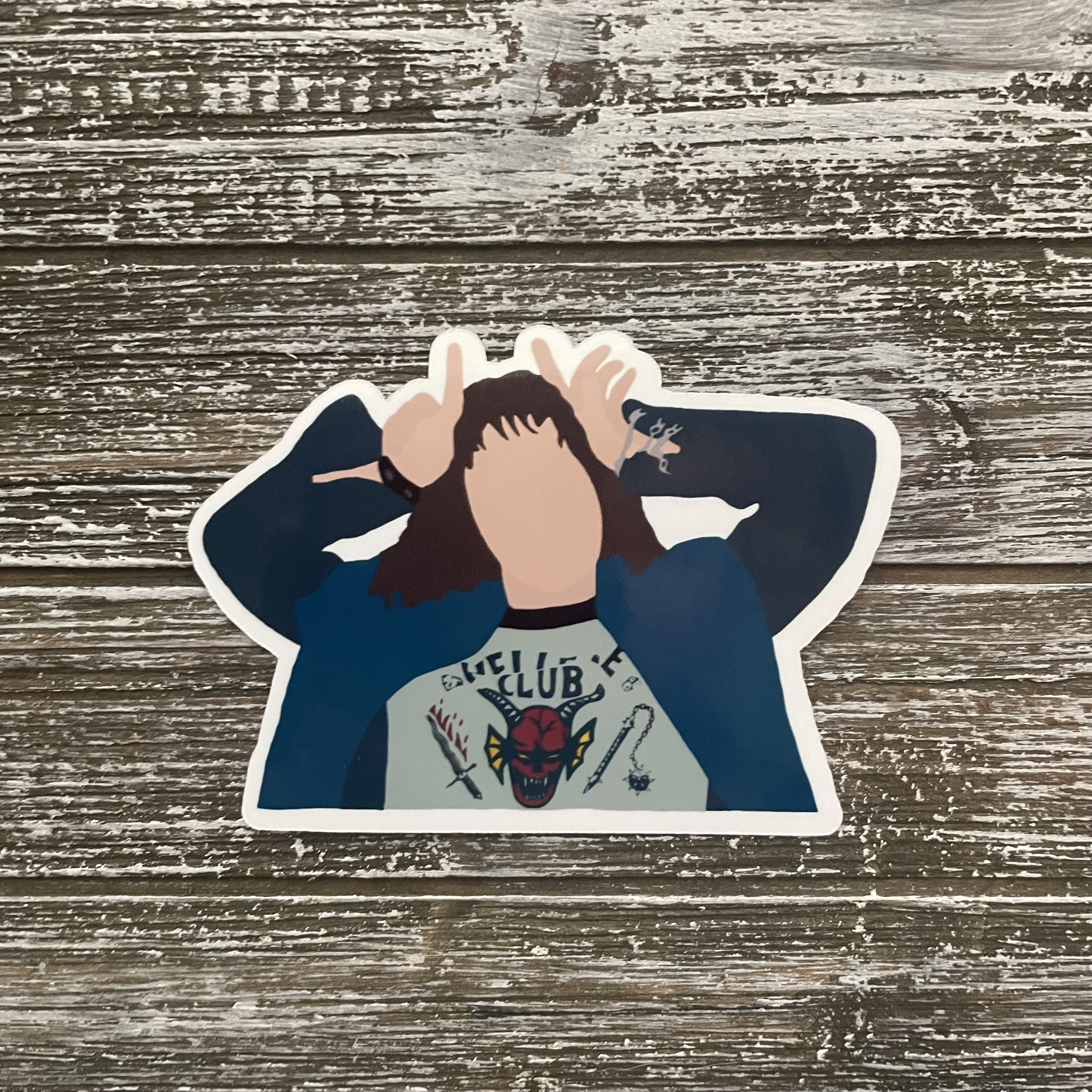 Stranger Things Eddie Waterproof Sticker - Etsy