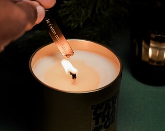 Secret Message Candle. Personalized Candle Coconut Shell Candle, Hidden ...