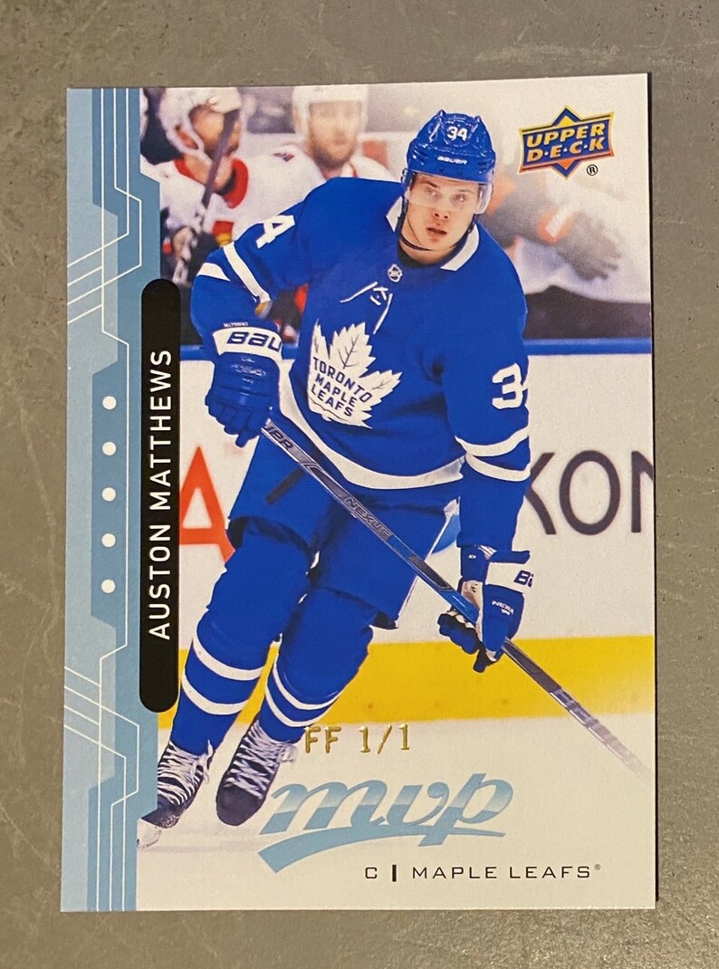 2018-19 MVP Blue Parallel Version CUSTOM GOLD Stamped Fan Favs 1/1 Card ...
