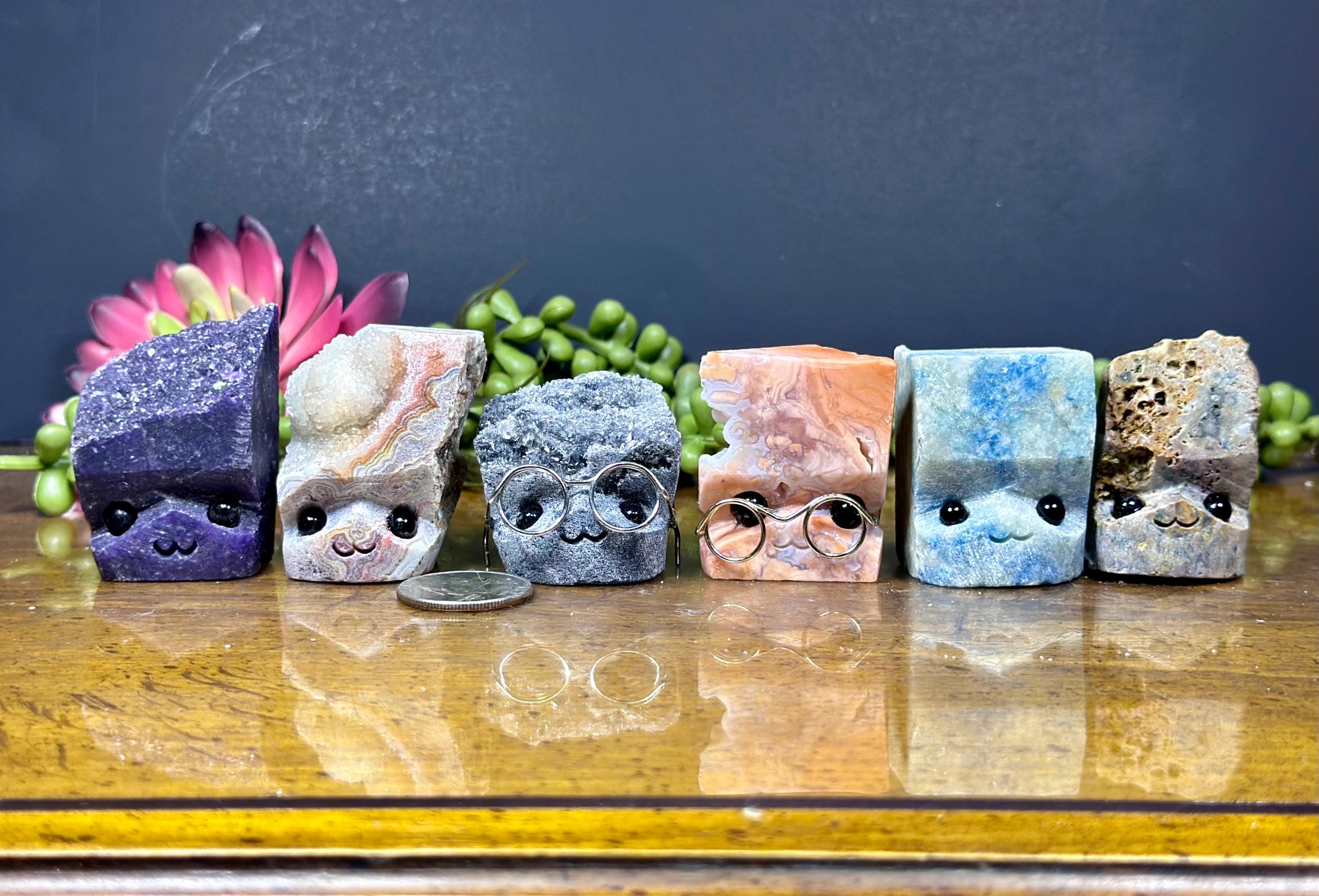Natural Crystal Buddies | Crystal Groots | Natural Crystals | Pet Rocks ...