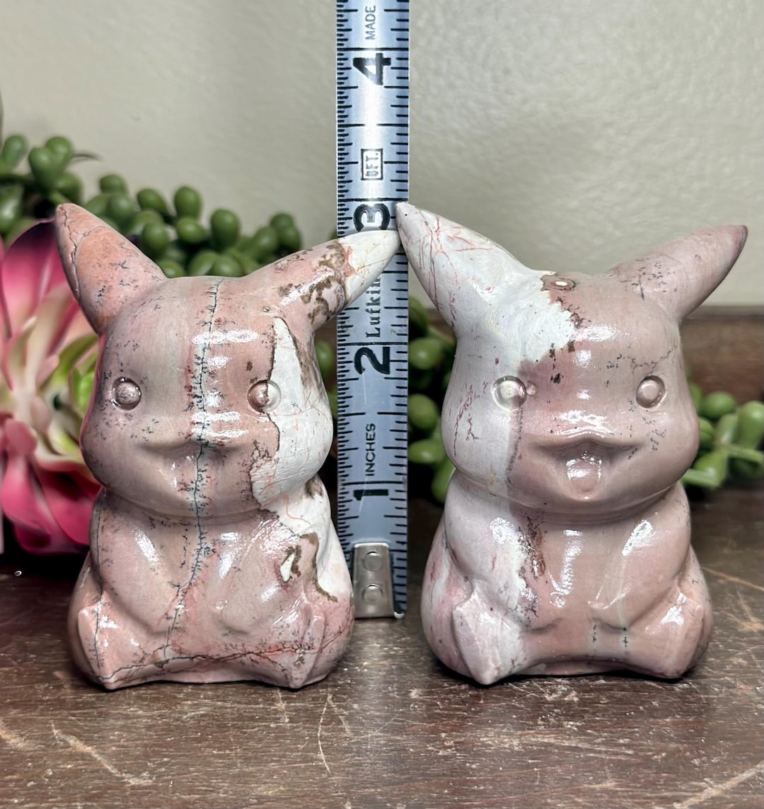 Jasper Stone Pokémon Pikachu Carvings | Pokemon Crystal | Pikachu ...