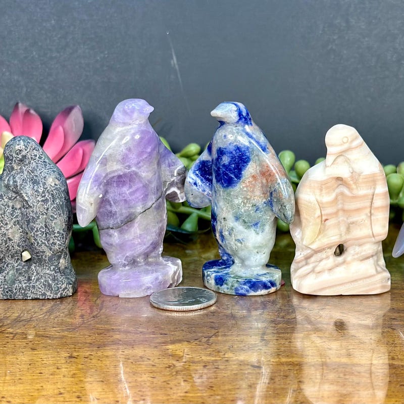 Penguin Stone - Etsy