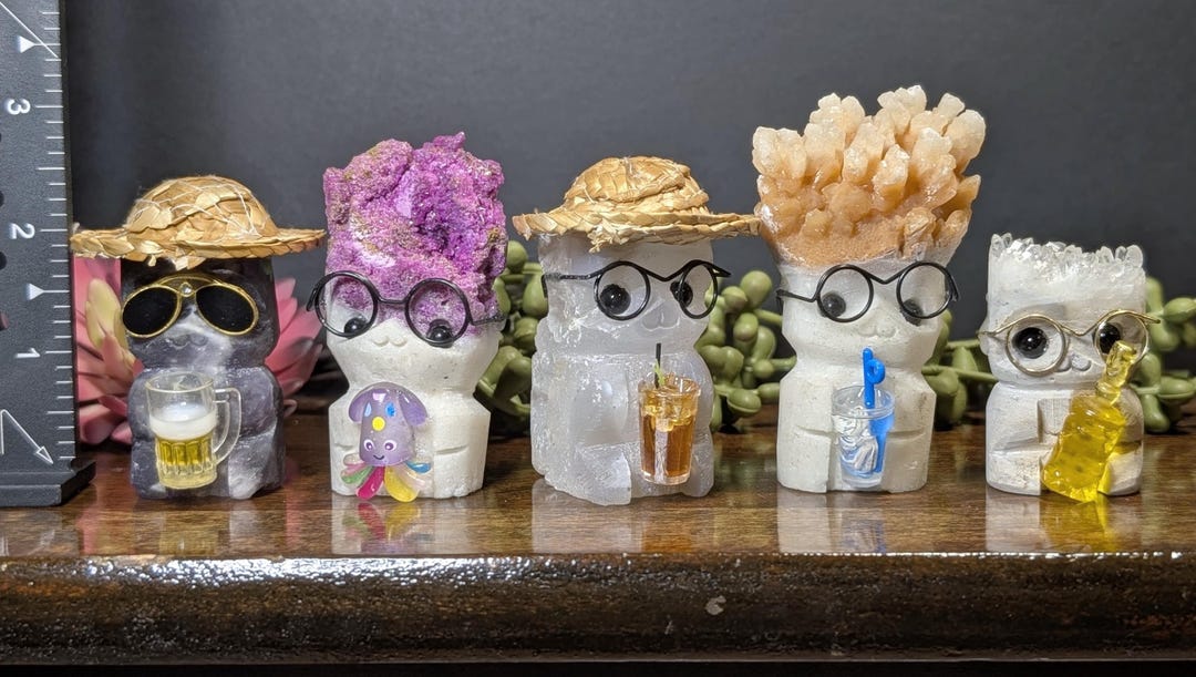 Fancy Crystal Buddies | Pet Rocks | Crystal Buddy | Natural Crystals ...