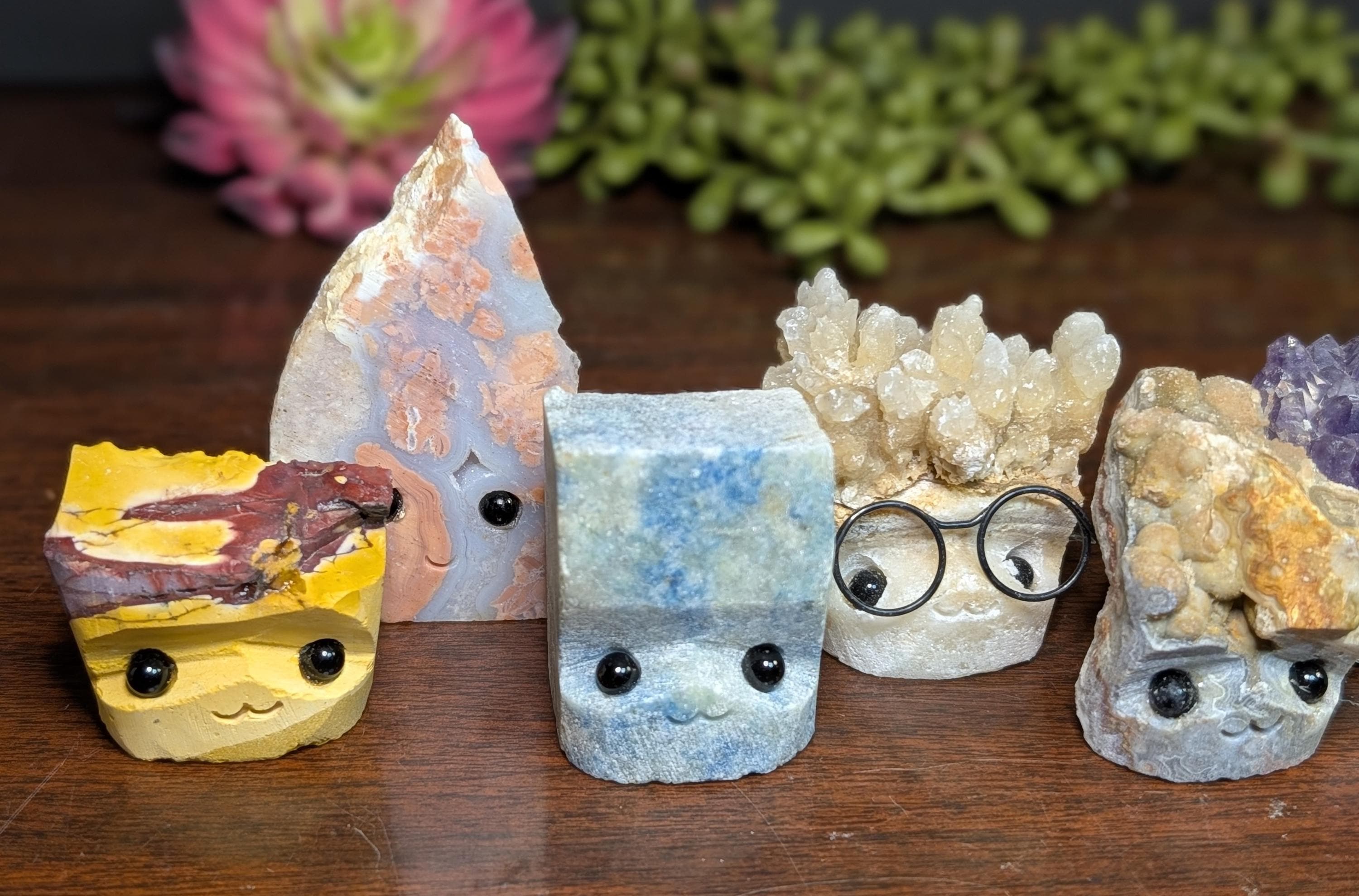 Natural Crystal Buddies | Crystal Groots | Natural Crystals | Pet Rocks ...