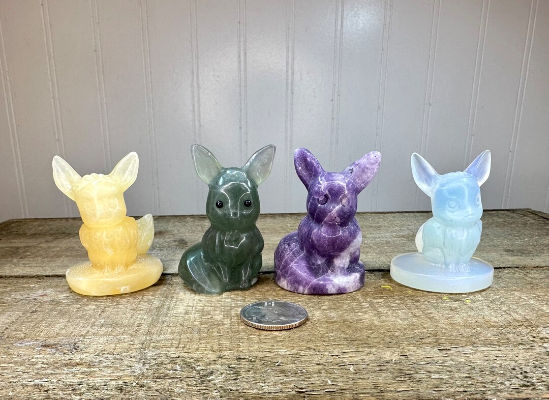 Pokémon Eevee Inspired Stone Character Carving - Etsy