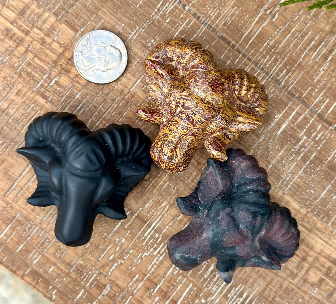 Ram Natural Crystal Carvings | Ram Head Crystal | Ram Statue | Natural ...