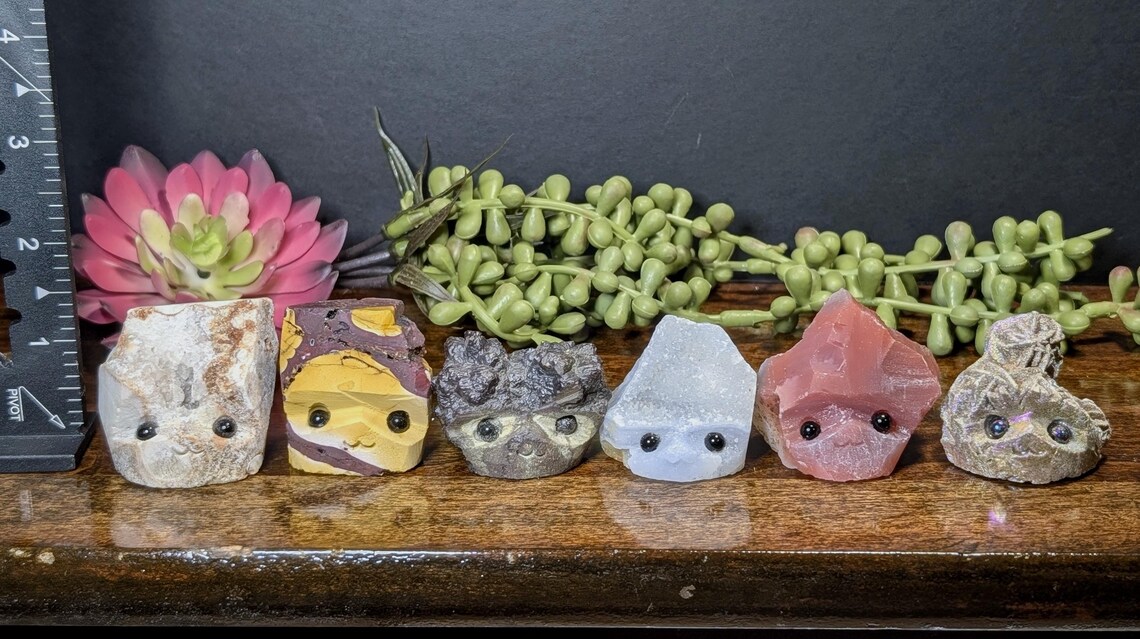 Natural Crystal Buddies | Crystal Groots | Natural Crystals | Pet Rocks ...