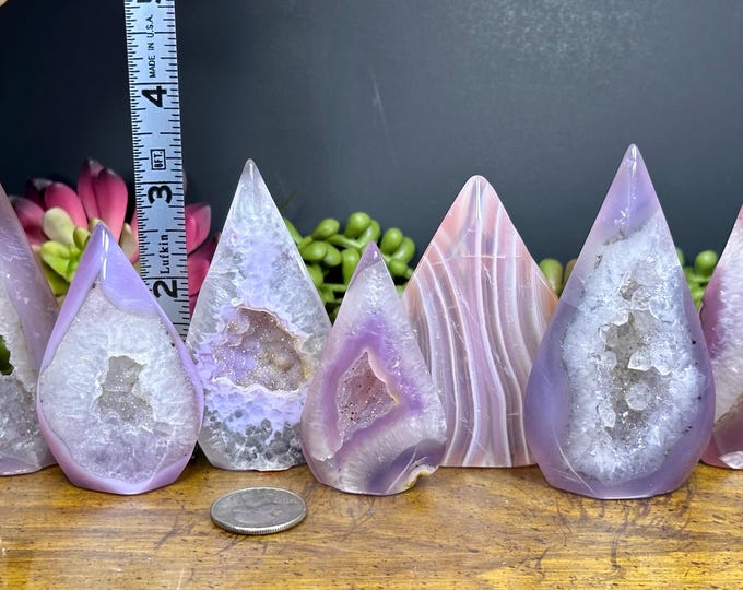 Druzy Agate Crystal Teardrop Color Enhanced | Druzy Agate | Crystals ...