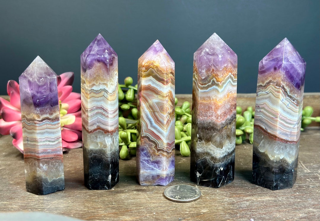 Amethyst Mexican Crazy Lace Crystal Towers Amethyst Mexican Crazy Lace ...