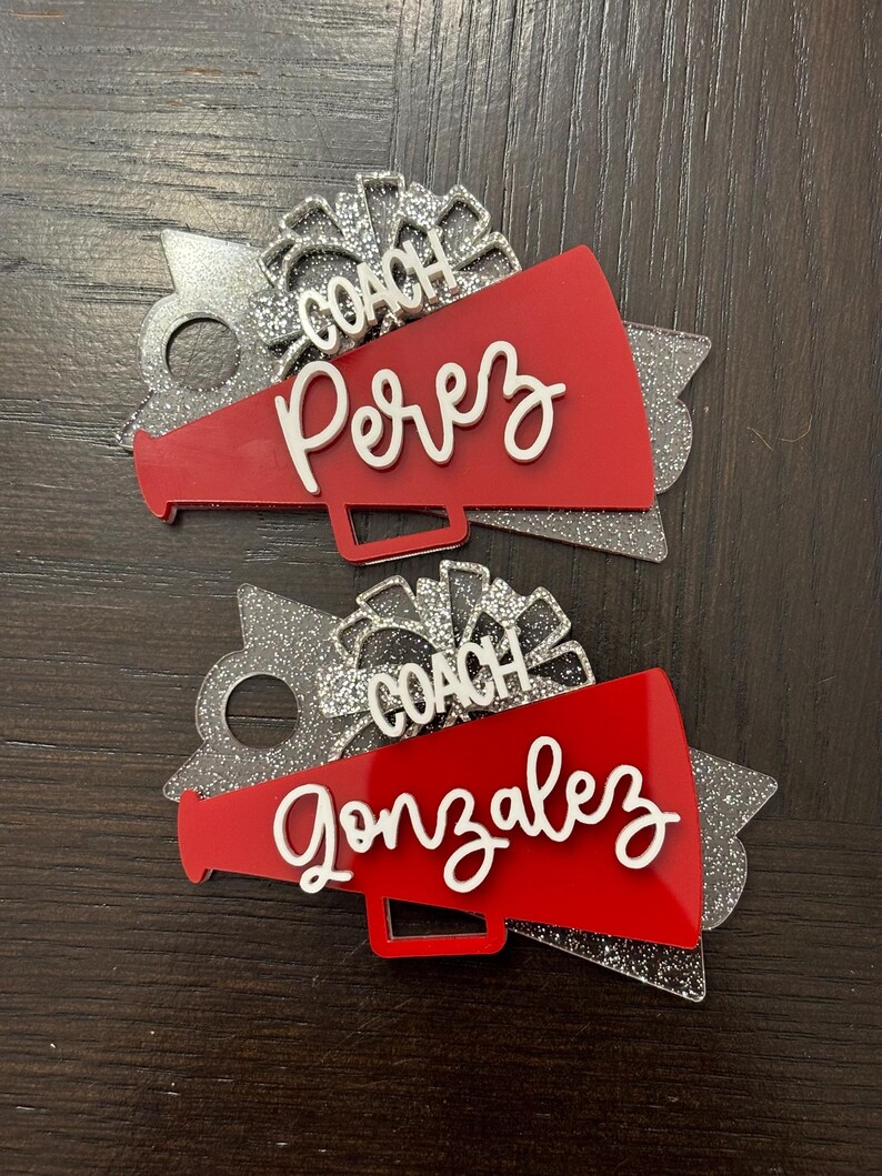 Stanley Cheer Coach Cheerleader Topper Personalized Teacher Gift - Etsy