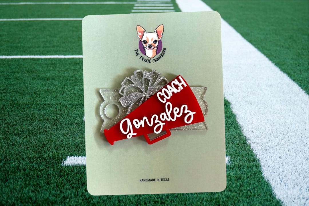 Stanley Cheer Coach Cheerleader Topper Personalized Teacher Gift - Etsy