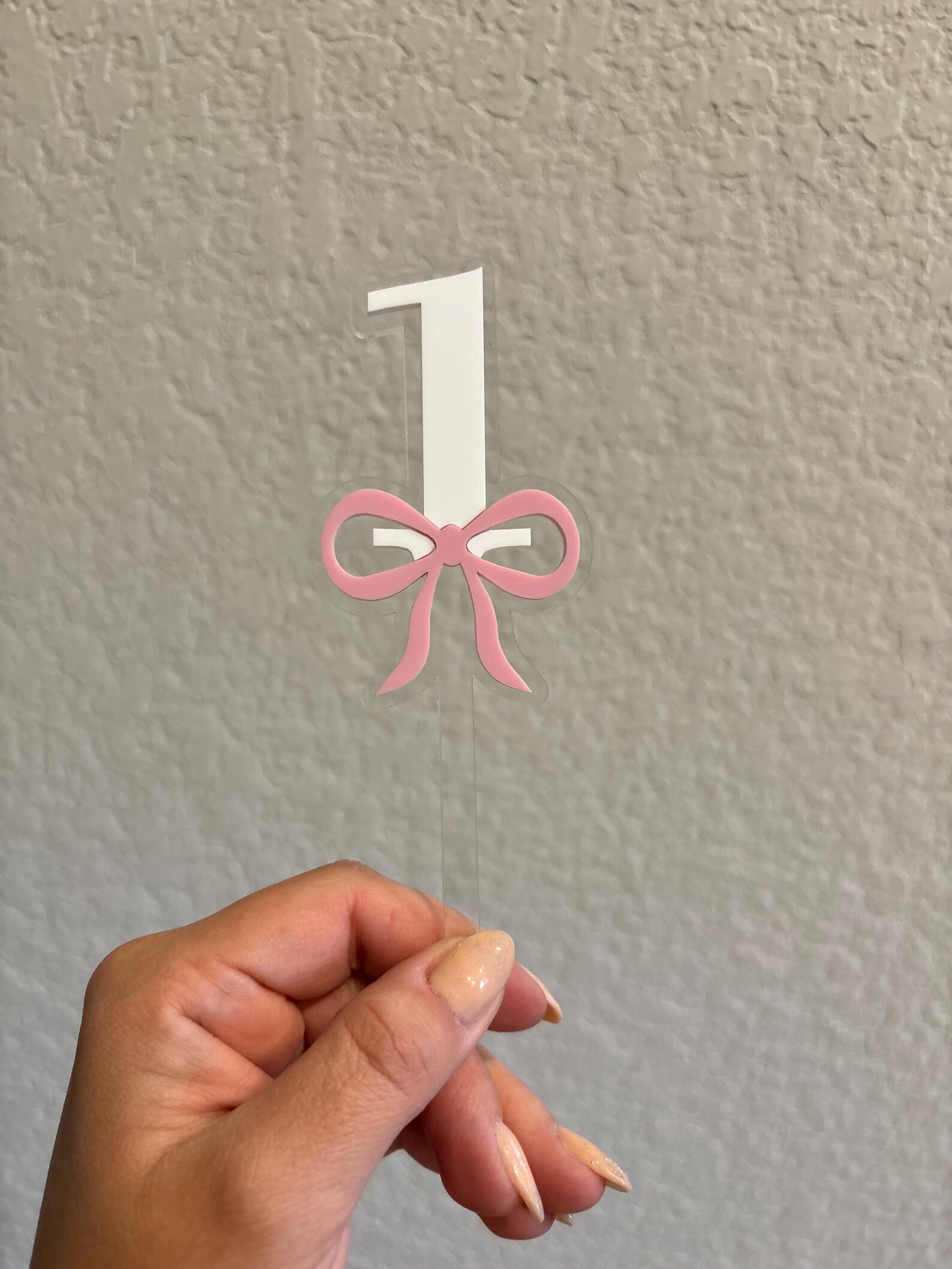 Coquette Bow Number Cake Topper - Cake Topper - Birthday Cake Topper - Etsy