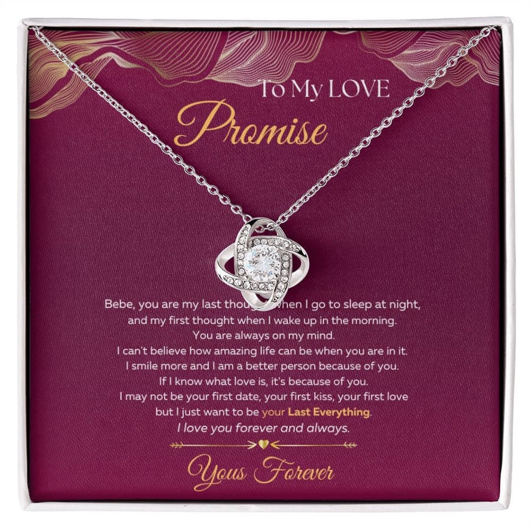 Promise Gift to My Love, Romantic Gift for Girlfriend From Boyfriend ...