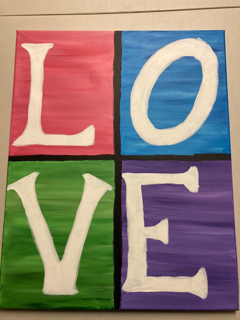 Love Letters Painting - Etsy