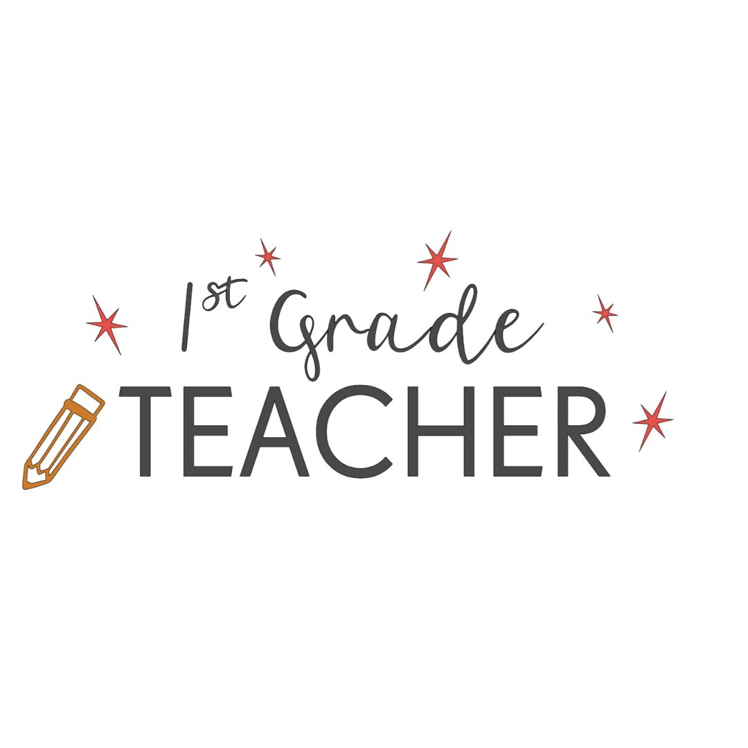 First Grade Teacher Digital Download - Etsy